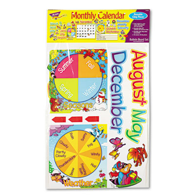 TREND® Monthly Calendar (with Cling) Bulletin Board Set at Nationwide ...